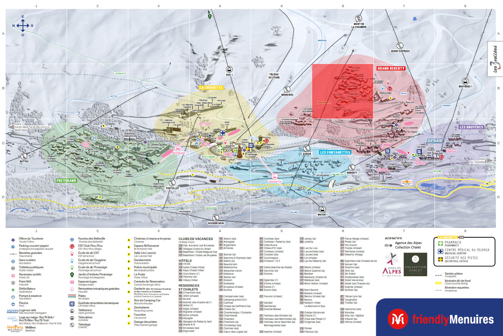 Location 7 pièces à Les Menuires / 210.00 m² (15 personnes) - Résidence ...